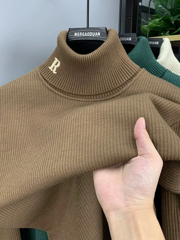 Suéter de punto de marca de alta gama para hombre, invierno, nuevo ...