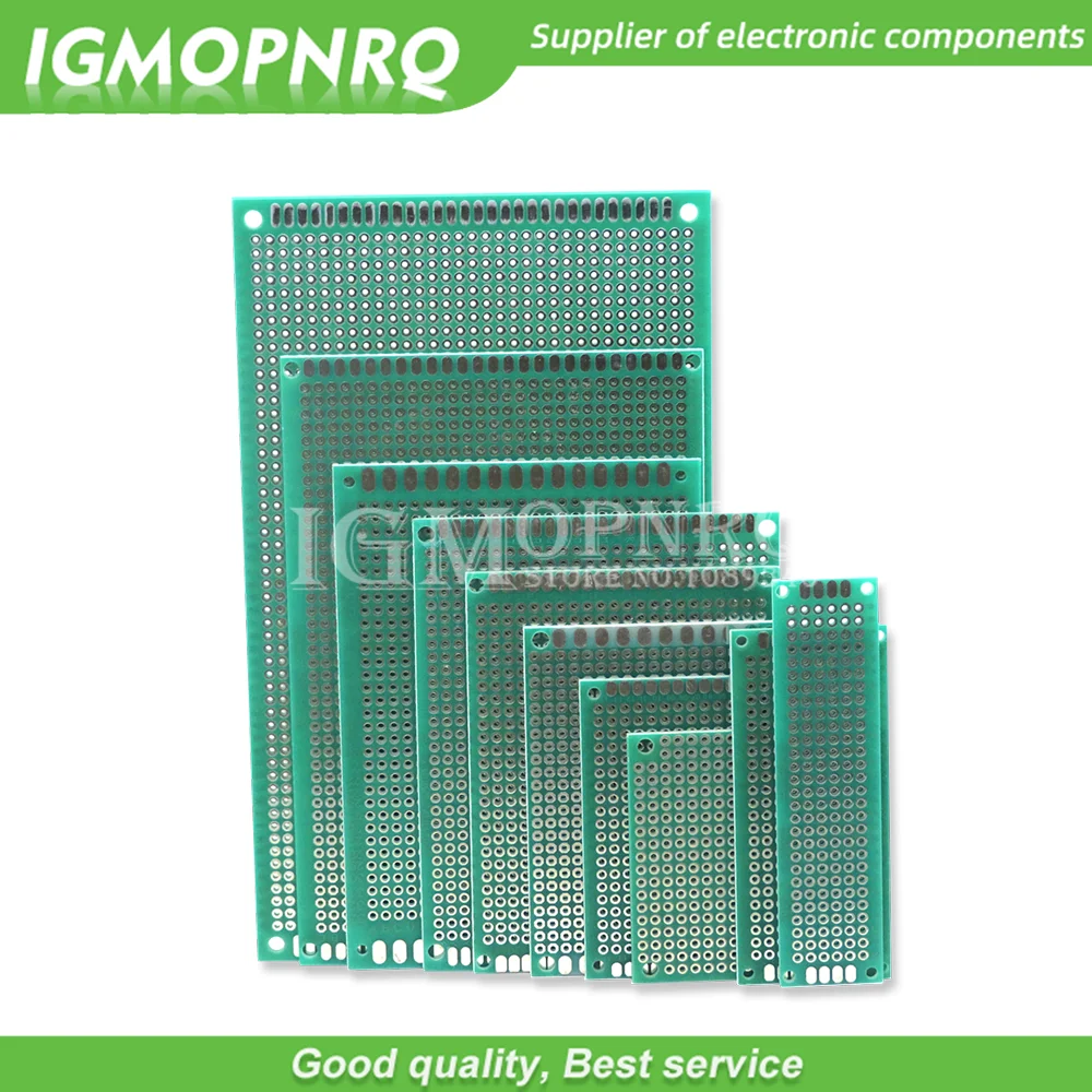 Single Side Prototype PCB Board 2X8 3X7 4X6 5X5 5X7 6X8 7X9 7X10 8X12 ...