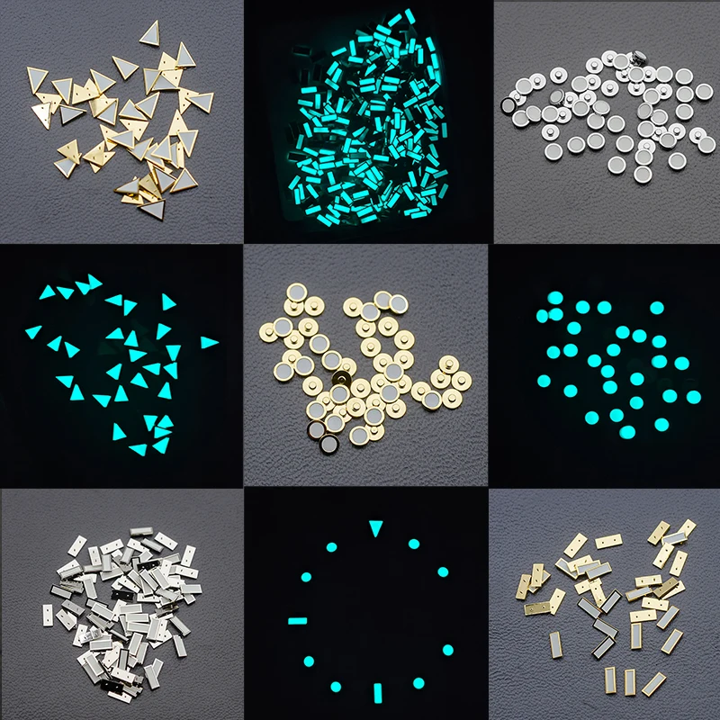 Blue-Green-Luminous-Watch-Dial-Hour-Indices-Markers-For-Rolex ...