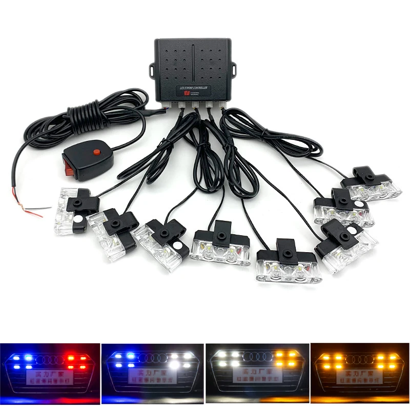 16LED-Super-Bright-Car-Truck-Emergency-Light-Flashing-Firemen-Lights ...