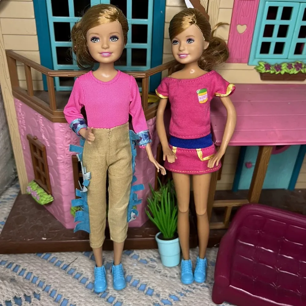 Novas-bonecas-boneca-original-cabelo-loiro-menina-sorridente-7-articula ...