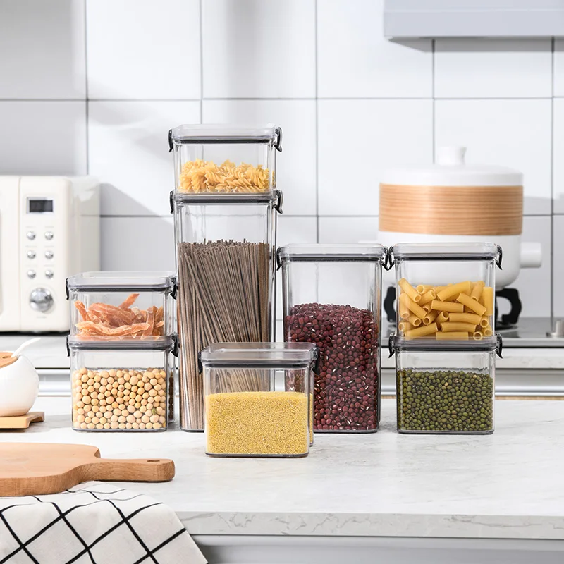 Sealed-Can-Kitchen-Grain-Storage-and-Organiser-Large-Can-Plastic ...