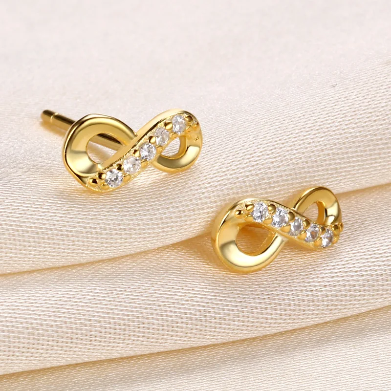 RAKOL-pendientes-con-forma-de-infinito-para-mujer-aretes-peque-os-de ...