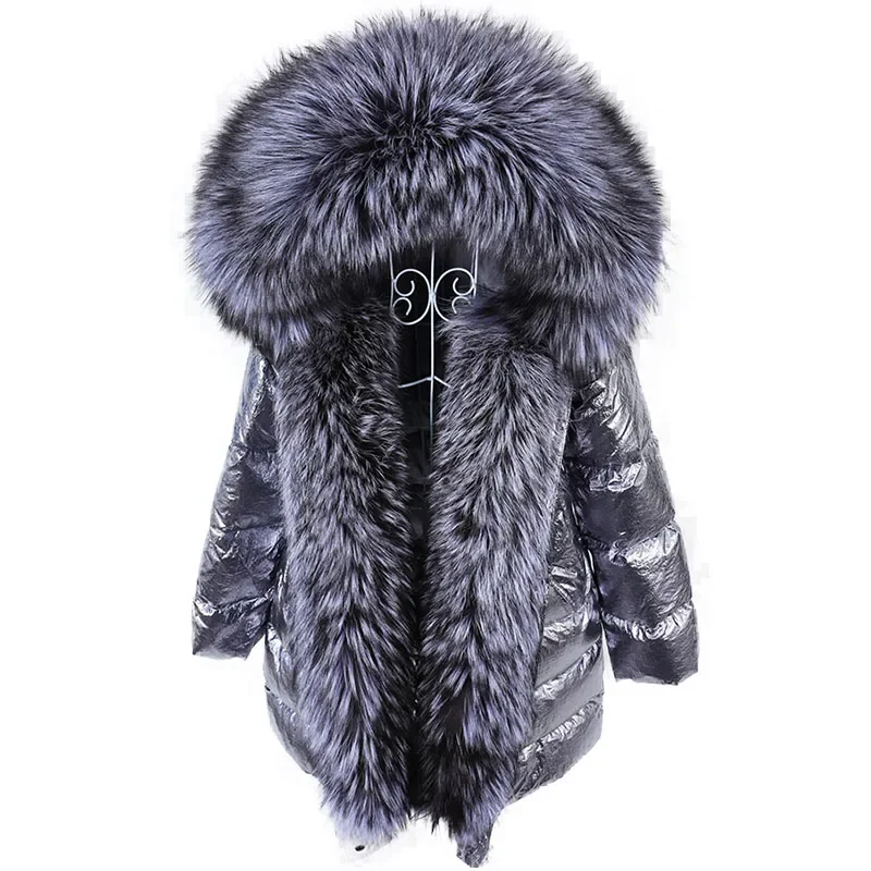 Maomaokong-2023-Winter-Luxury-Real-Fox-Raccoon-Fur-Collar-Down-Jacket-Women-Hooded-Warm-Puffer ...