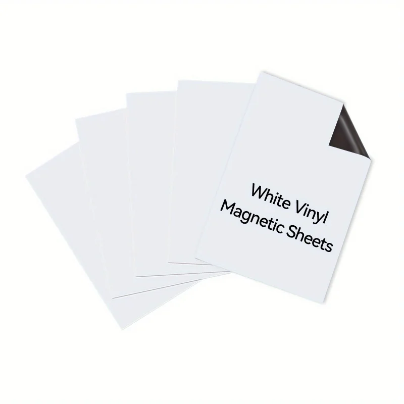 A4 Size Magnet Sheets White 8.3x11.7 Inch, 5 Sheets, Flexible Vinyl ...