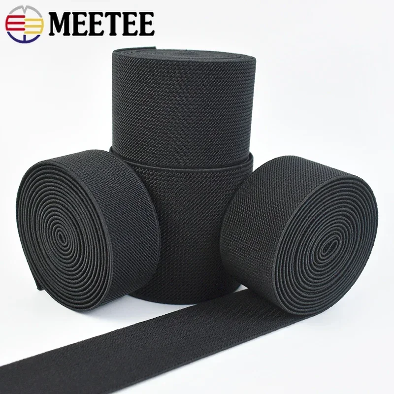 1-2-3-5Meters-Meetee-20-70mm-Black-Elastic-Bands-Nylon-Webbing-Tape-for ...