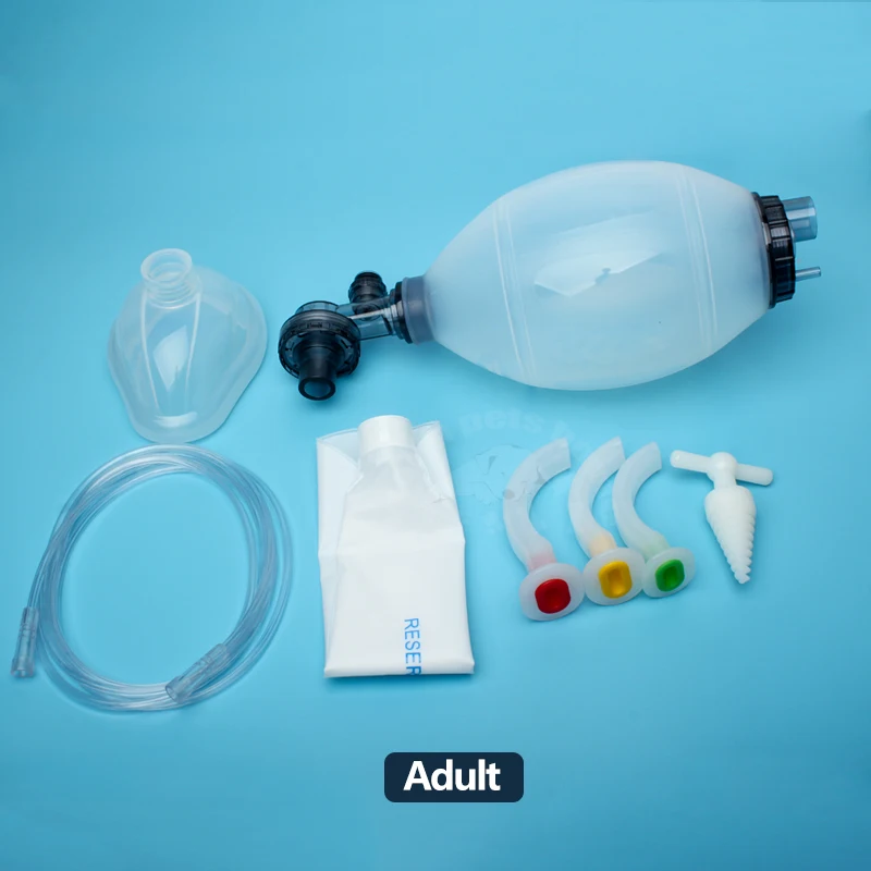 Artificial Resuscitator Emergency Ambu Bag Silicone Manual Resuscitator ...