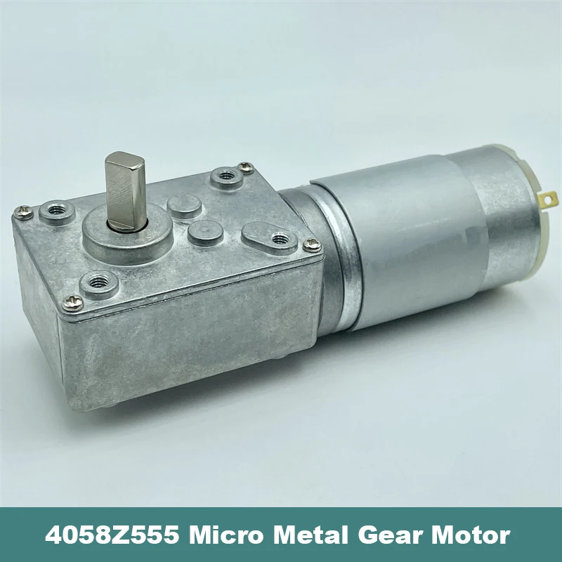 4058Z555-Mini-Full-Metal-Gearbox-Turbo-Worm-Gear-Motor-DC-12V-18V-24V ...