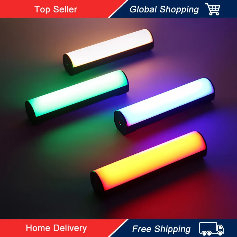 RGB-Light-Tube-Stick-LED-Video-Light-Colorful-Photo-Soft-Fill-Light ...