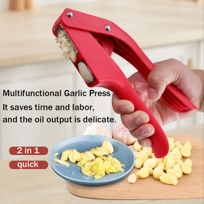 Multi-function-Garlic-Ginger-Press-Hand-Held-Grinding-Slicer-Stainless ...