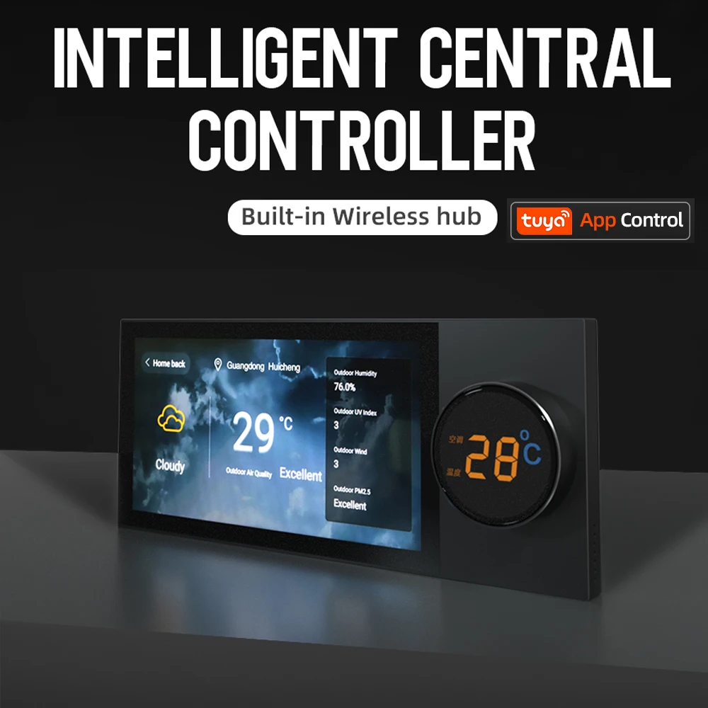 Painel-de-toque-lcd-de-controle-central-multifuncional-inteligente-tuya ...