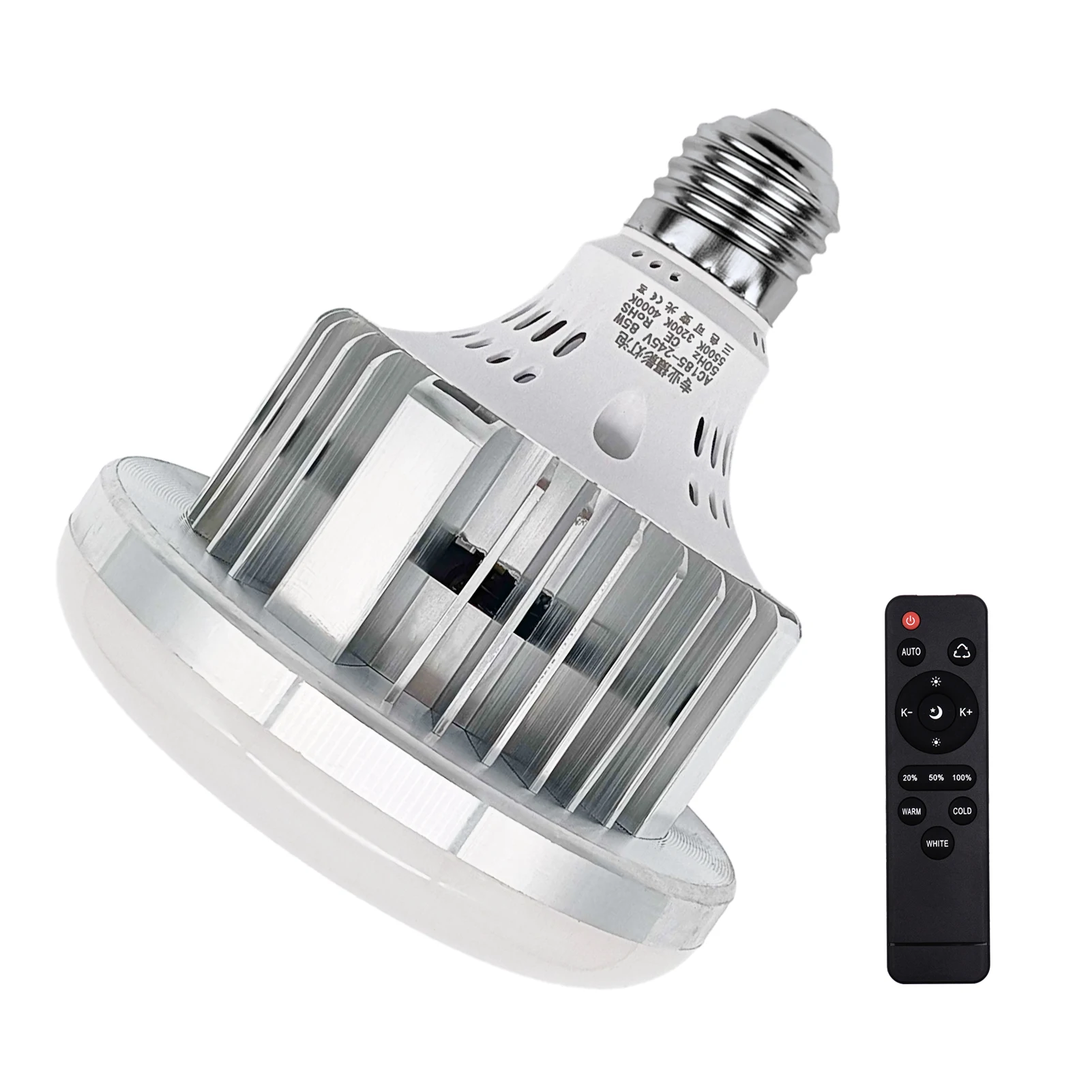 85W-LED-Light-Bulb-3200K-5500K-Photography-Lamp-Bulb-E27-Mount-with ...