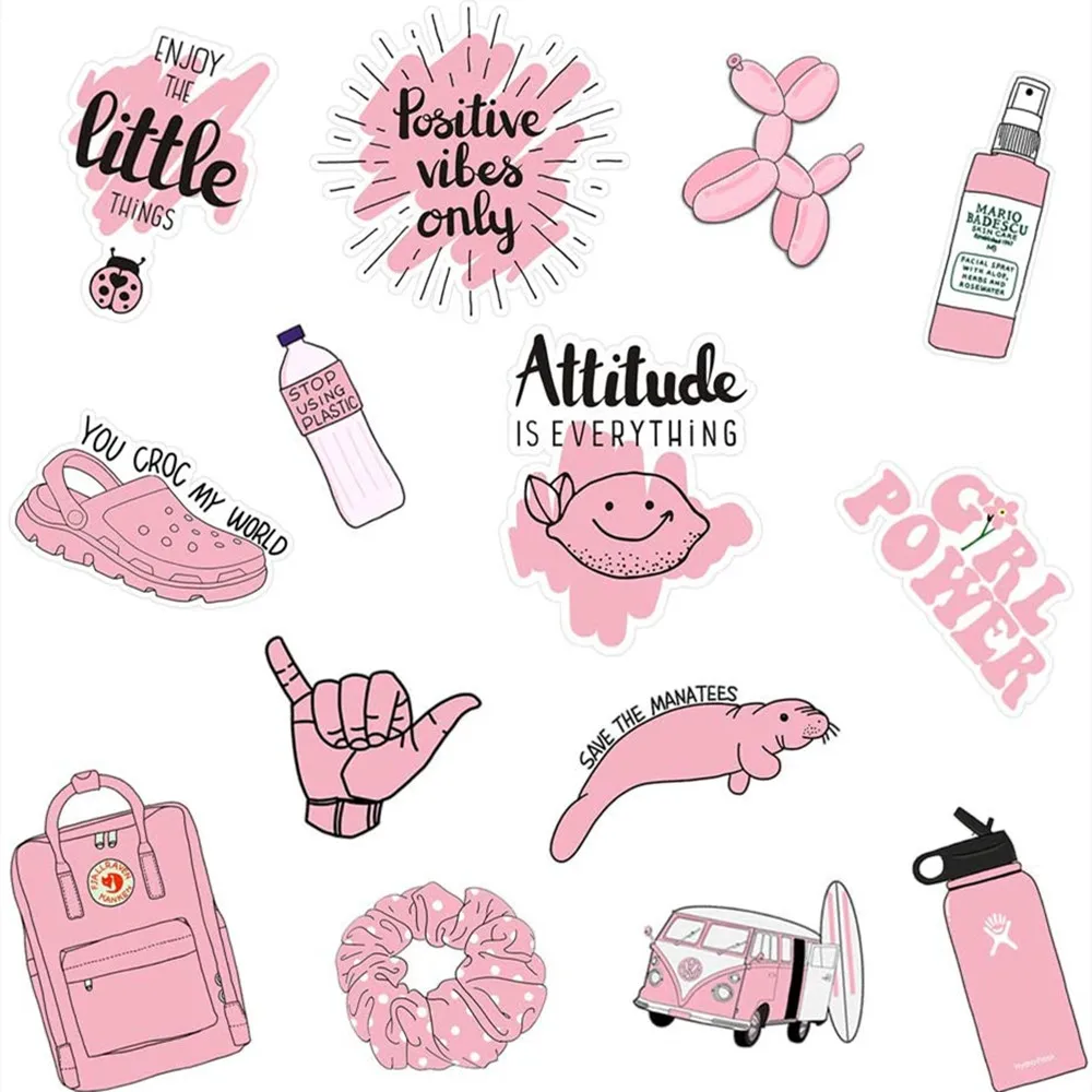 Laptop Stickers Girly