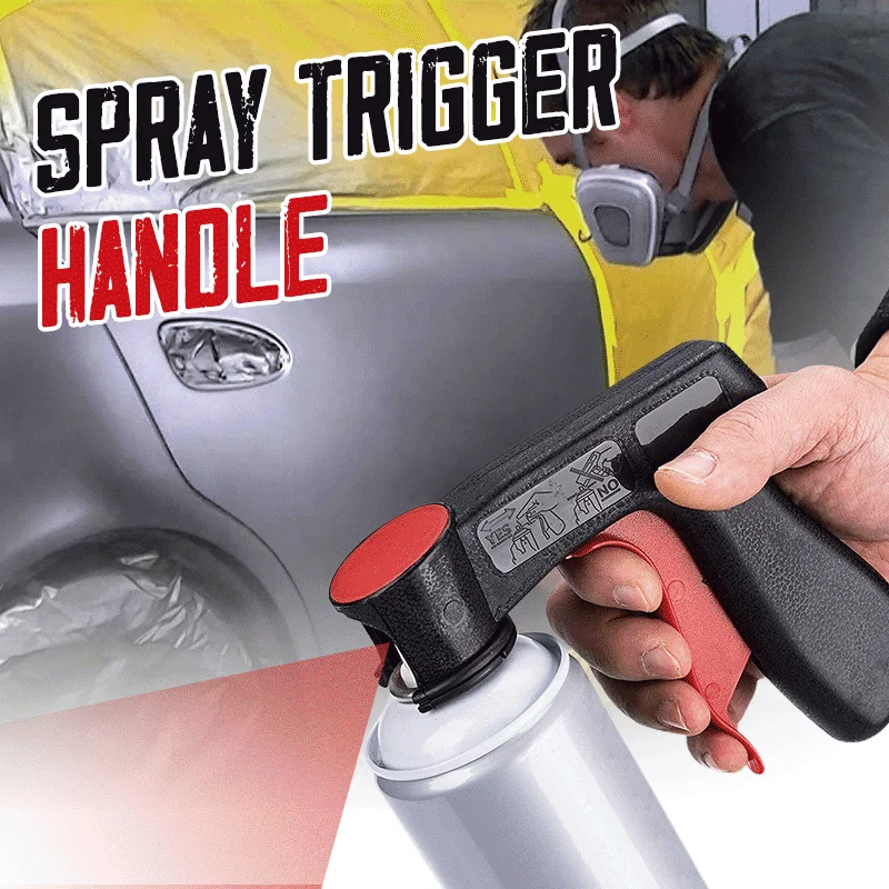 Spray-Adaptor-Aerosol-Spray-Can-Trigger-Gun-with-Grip-Handle-Paint-Care ...