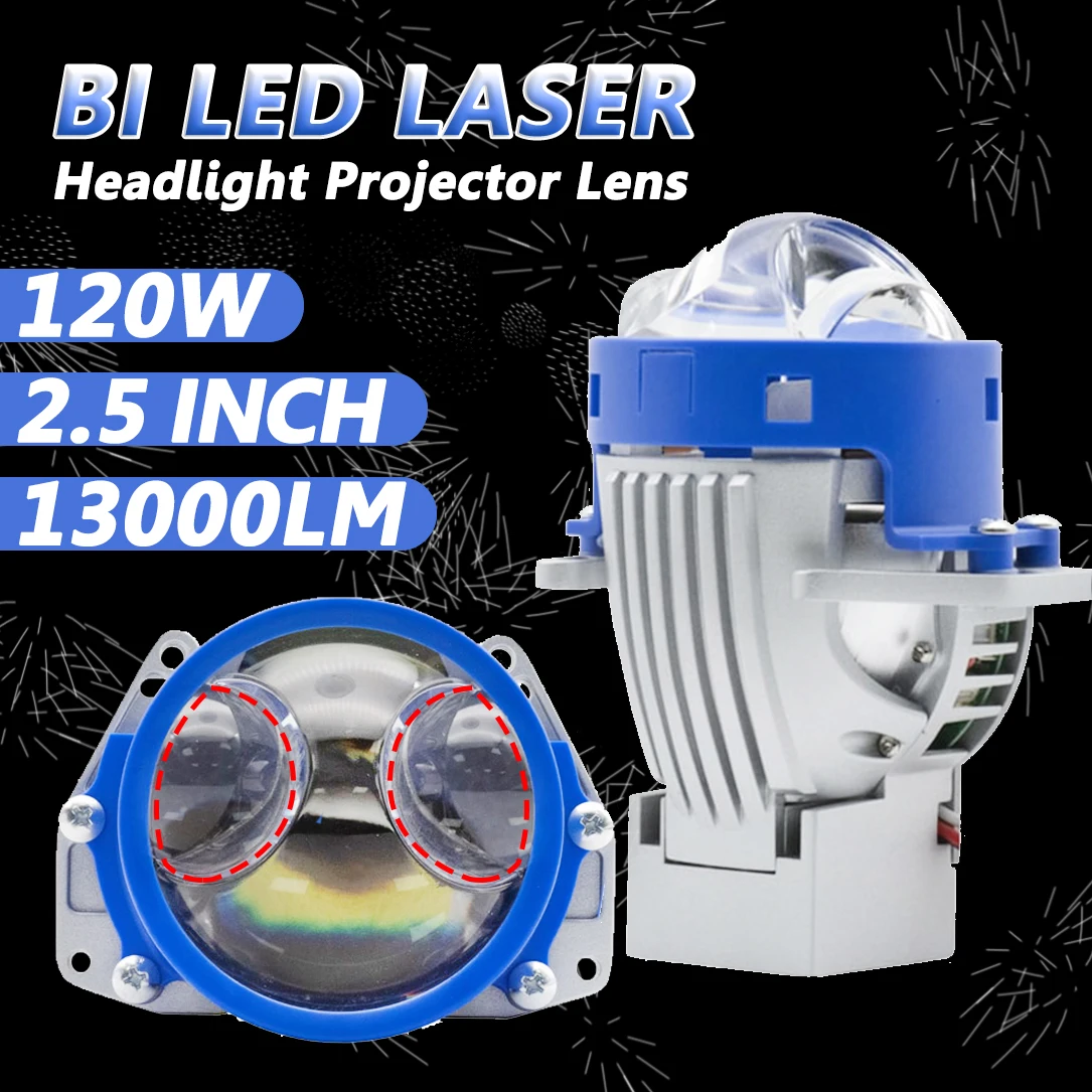 2.5'' Bi LED Projector Hyperboloid Laser Headlight Lens For Hella 5 ...