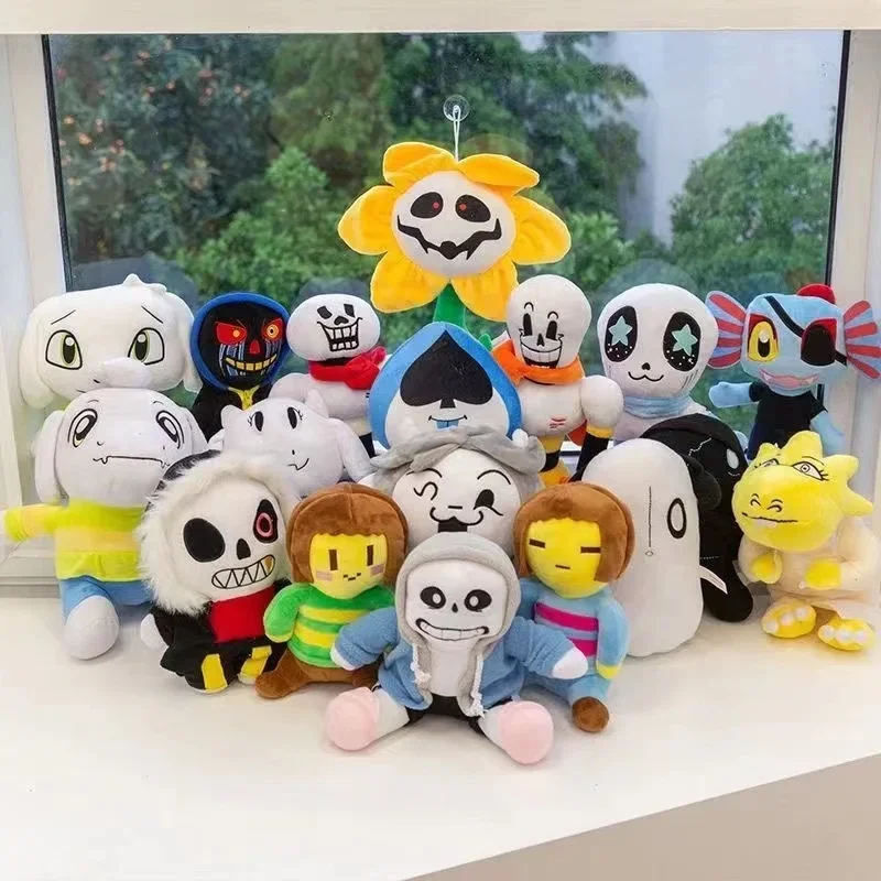 Undertale Plush Toys Chara Frisk Sans Papyrus Ootopus Alphys Toriel ...