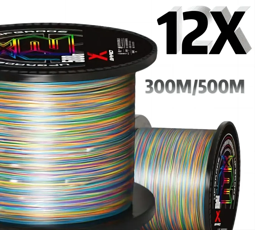 X12-Fishing-Line-12-Strands-PE-Braided-Line-300M-500M-Japanese-Smooth ...