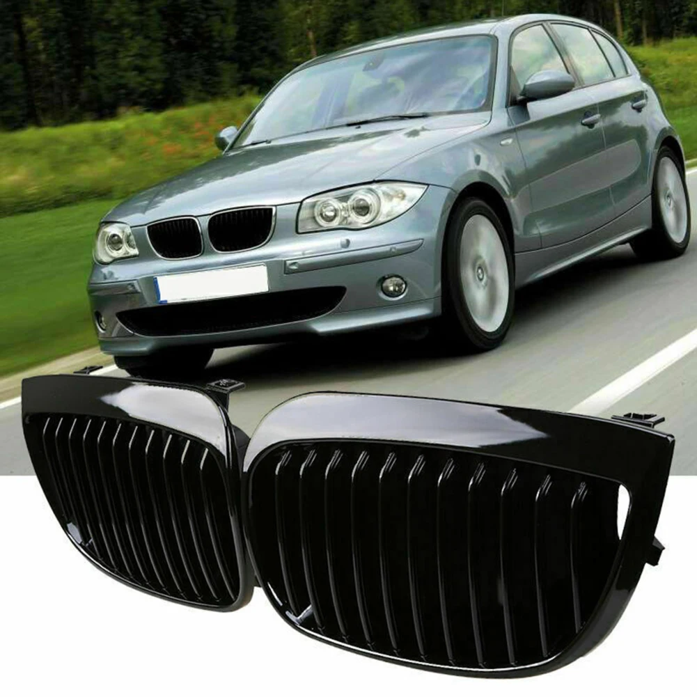 2Pcs-Front-Bumper-Kidney-Grilles-Compatible-For-1-series-E81-E87-2004 ...