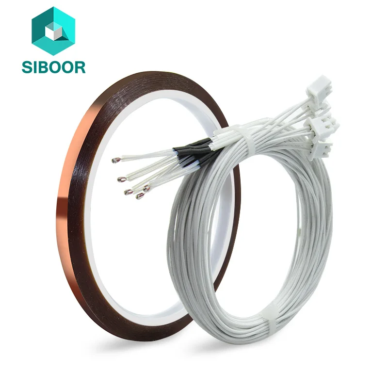 5PCS-3D-Printer-NTC-Thermistor-100K-NTC-3950-100K-ohm-Thermistor-Temp ...