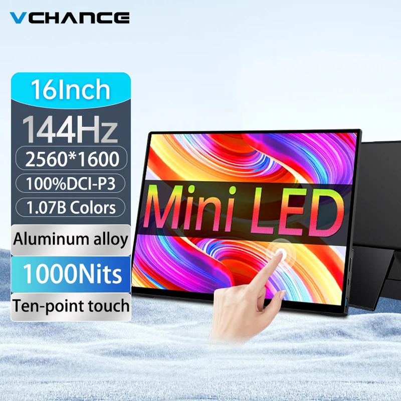 VCHANCE-16-Inch-1000nit-Portable-Monitor-Mini-Led-Touchscreen-2-5K ...