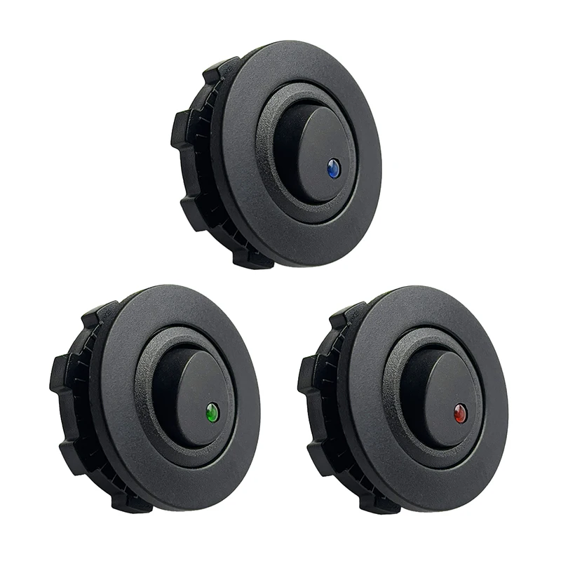 ON-OFF-Round-Rocker-Toggle-LED-Switch-3-Pin-12V-20A-Car-Dashboard-Dash ...