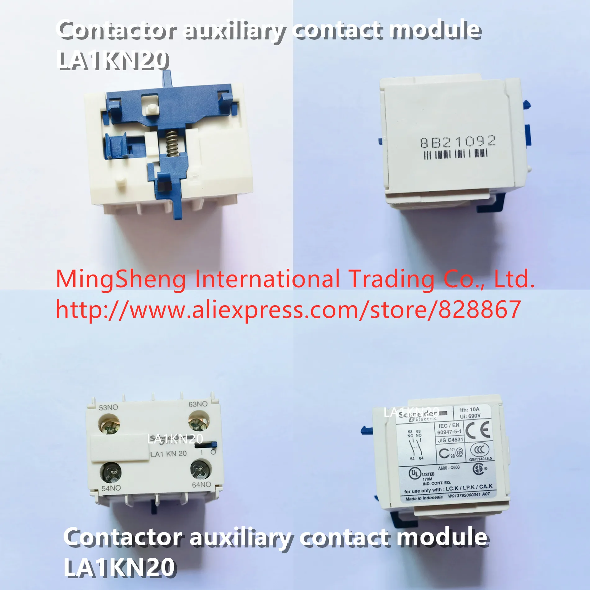 Auxiliary Contact Module | Contactor - Original New 100% Contactor ...