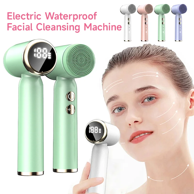 LED-Electric-Facial-Cleansing-Brush-6-In-1-Face-Cleaner-Blackhead ...