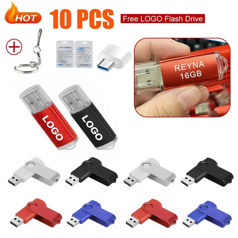 10Pcs-lot-USB-2-0-Flash-Drive-64GB-128GB-Pen-Drive-16GB-Pendrive-32GB ...