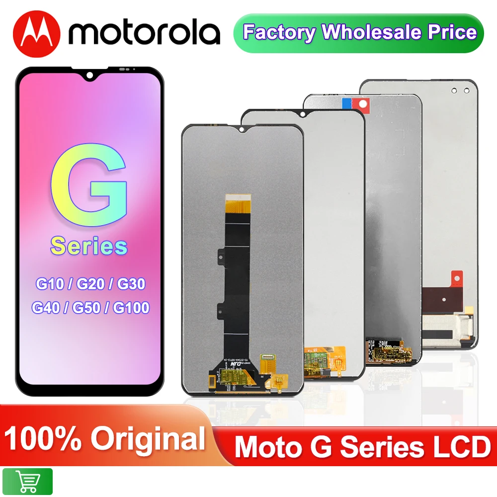 100%original For For Motorola Moto G10 G20 G30 G50 G100 Lcd Display ...