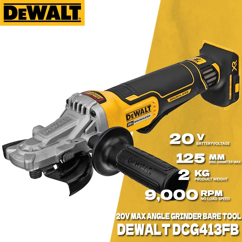 DEWALT-DCG413FB-Brushless-Cordless-Angle-Grinder-Paddle-Switch-20V ...
