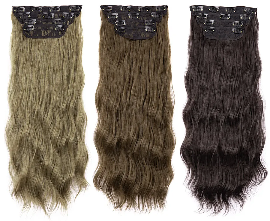 Mèche extensions,Alileader-Extensions de cheveux synthétiques ...