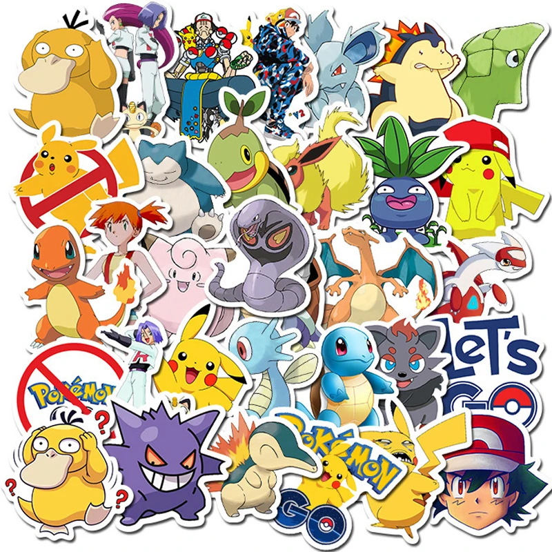 Stickers 10PCS | 20PCS | 30PCS | 40PCS Pokemon Sticker Paper & Party ...