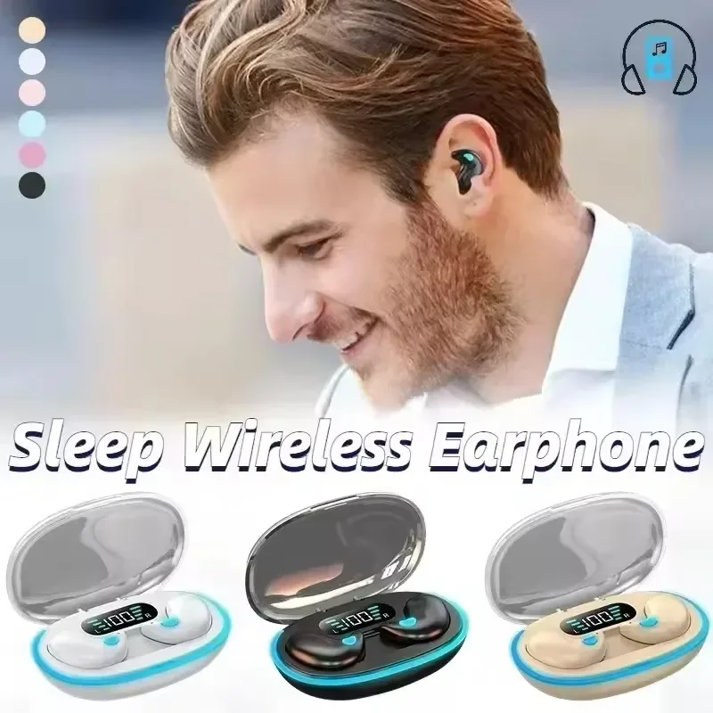 X57/X55 Invisible Sleep Wireless Earphone TWS Bluetooth 5.0 Headphones ...