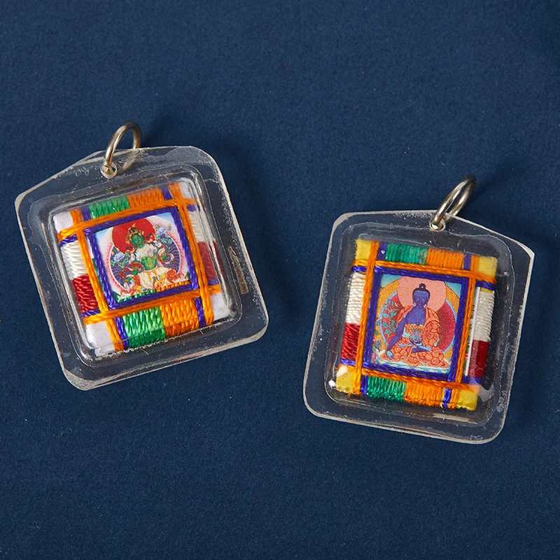 Tibetan-Tangka-Green-Tara-Buddhism-Keychains-Small-Pendants-Pocket ...