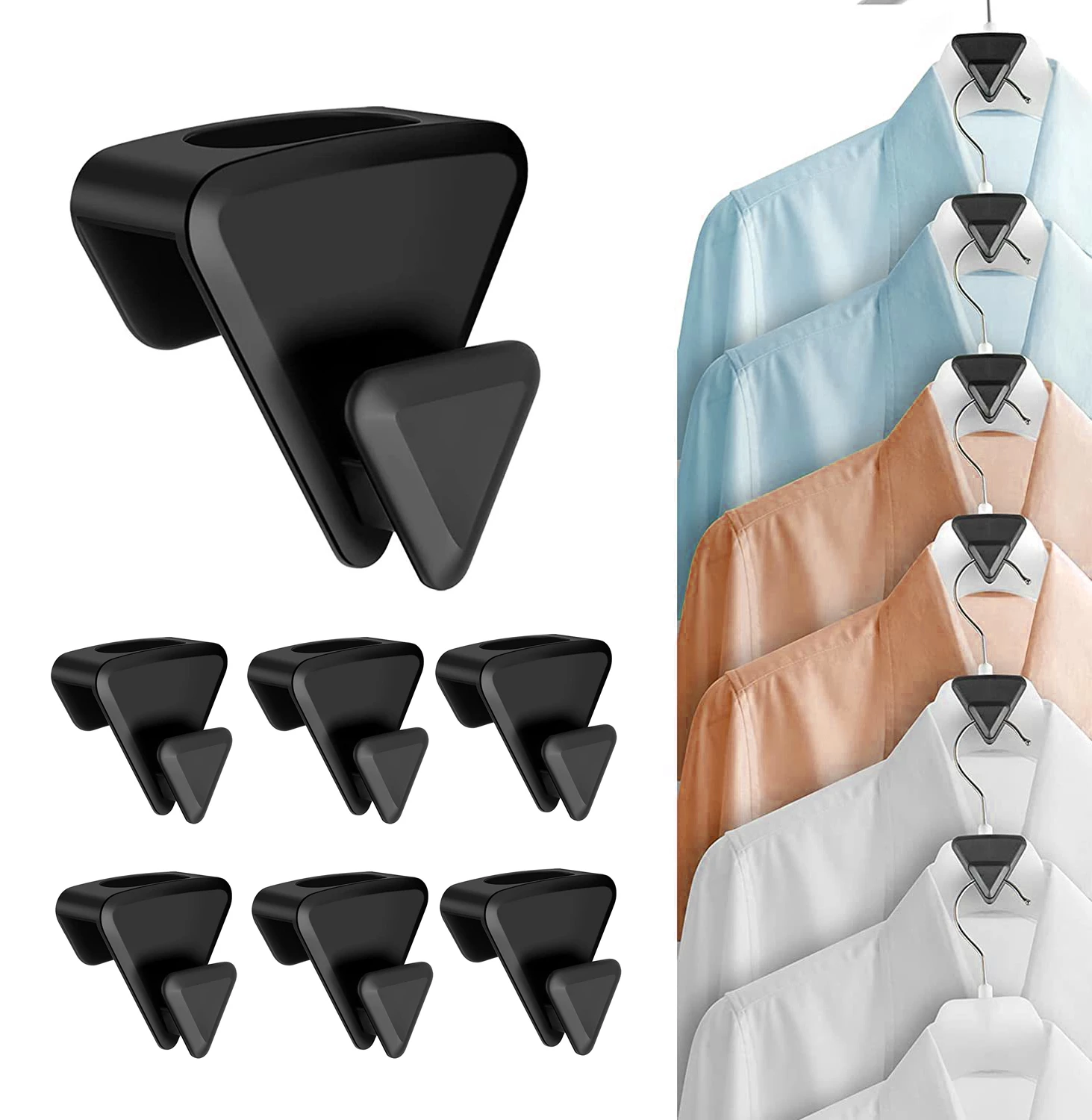 5pcs Wardrobe Clothes Organizer Hangers Household Closet Hook Mini ...