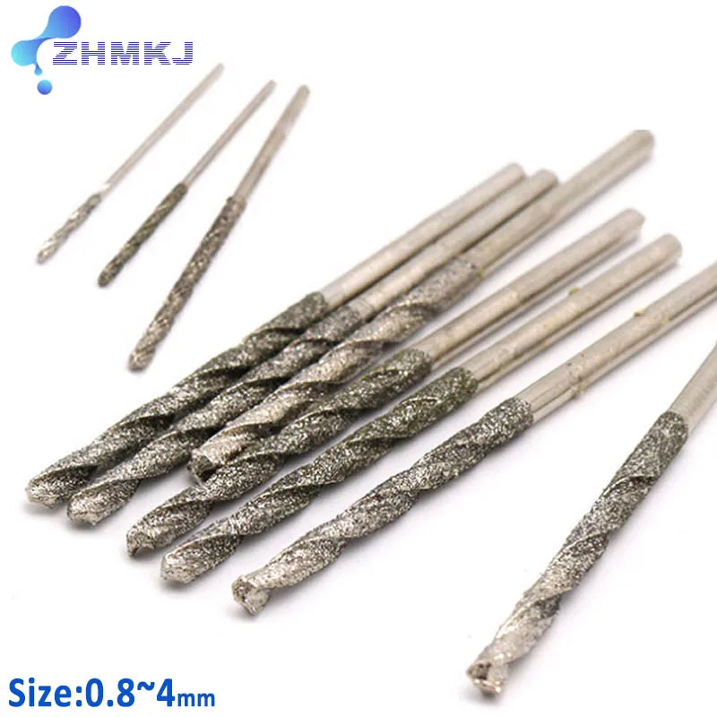 Diamond-Coated-Tipped-Tip-Twist-Drill-Bit-For-Glass-Jewelry-Stone-Tile ...