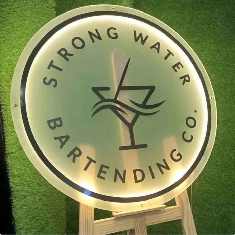 Frosted-Logo-Acrylic-Sign-Clear-Background-Salon-business-sign ...