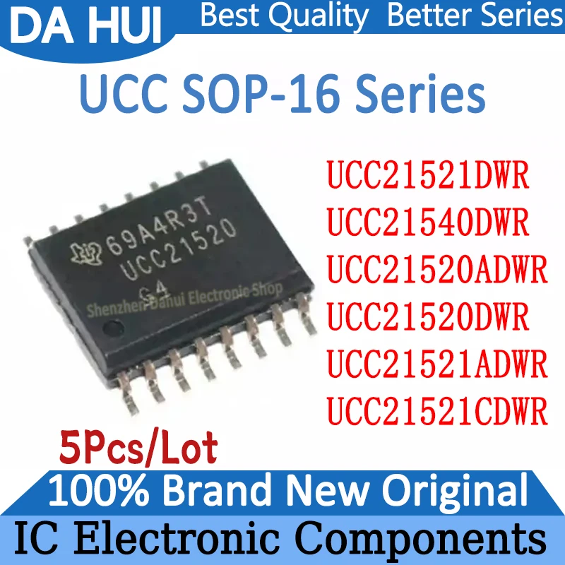 5Pcs-Lot-UCC21540DWR-UCC21520ADWR-UCC21520DWR-UCC21521DWR-UCC21521ADWR ...