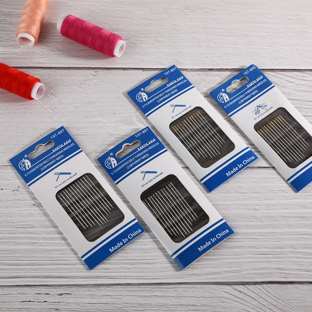 QZLKNIT-Hei-er-Blind-Nadel-ltere-Nadel-seite-Loch-Hand-Haushalt-N-hen ...