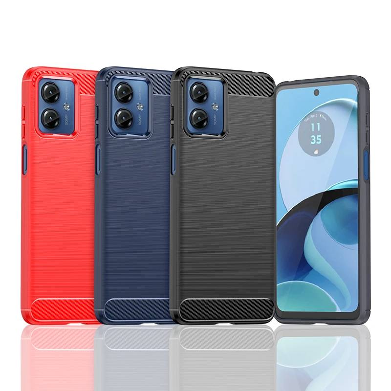 Funda-completa-para-Motorola-Moto-G14-funda-trasera-de-fibra-de-carbono ...