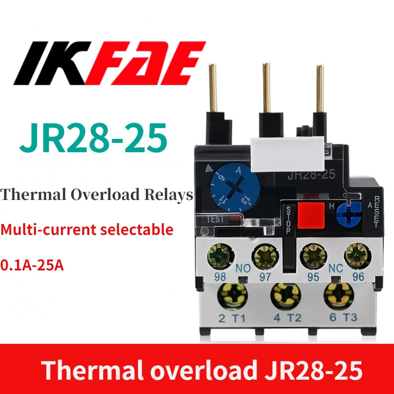 JR28-25-Thermal-Overload-Relay-Adjustable-Relaying-With-Over-Current-Protection-Used-For-AC ...