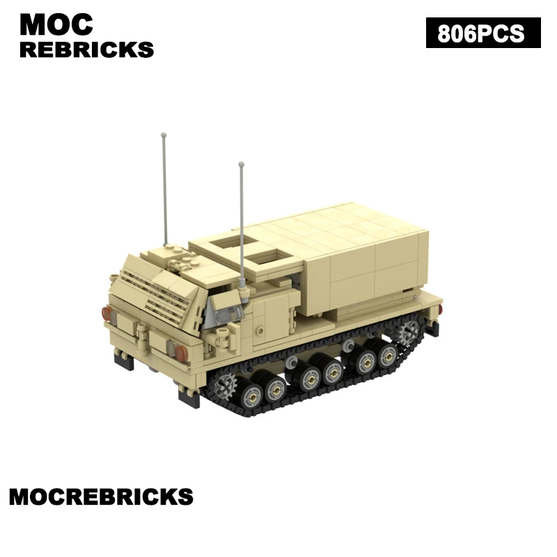 WW II Military Vehicle Weapons M270 MLRS Personnel Carrier MOC Building ...