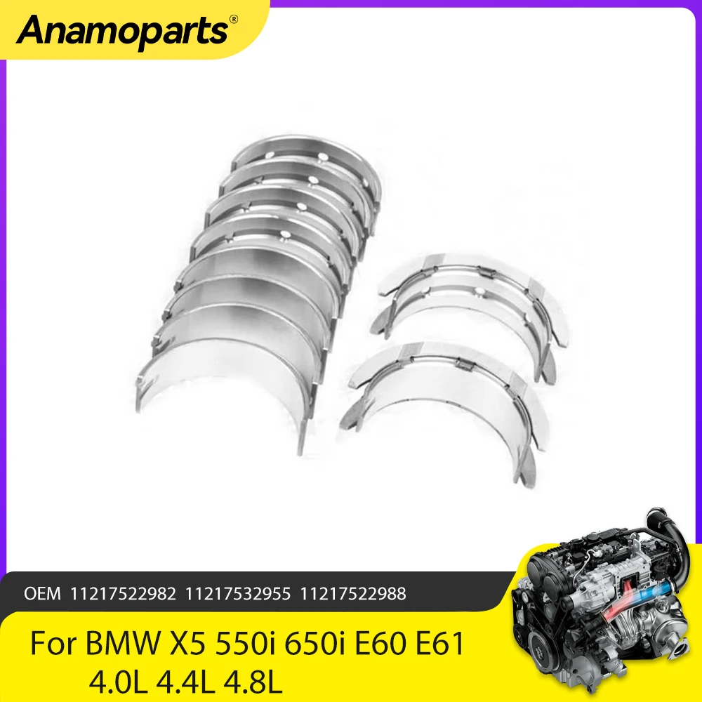Engine Parts Crankshaft Main Bearing Set STD Fit 4.0 4.4 4.8 Gas For ...