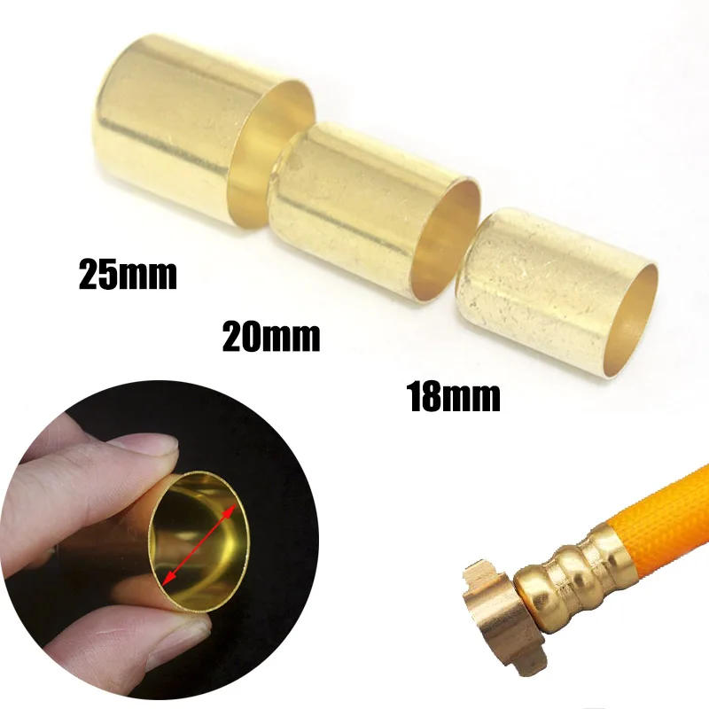 5-10-20Pcs-Hollow-Copper-Tube-Brass-Compression-Sleeve-High-Pressure ...