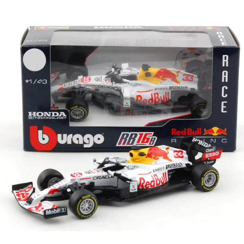 Bburago-1-43-RB20-1-11-Red-Bull-Racing-TAG-Heuer-RB16b-11-33-Alloy ...