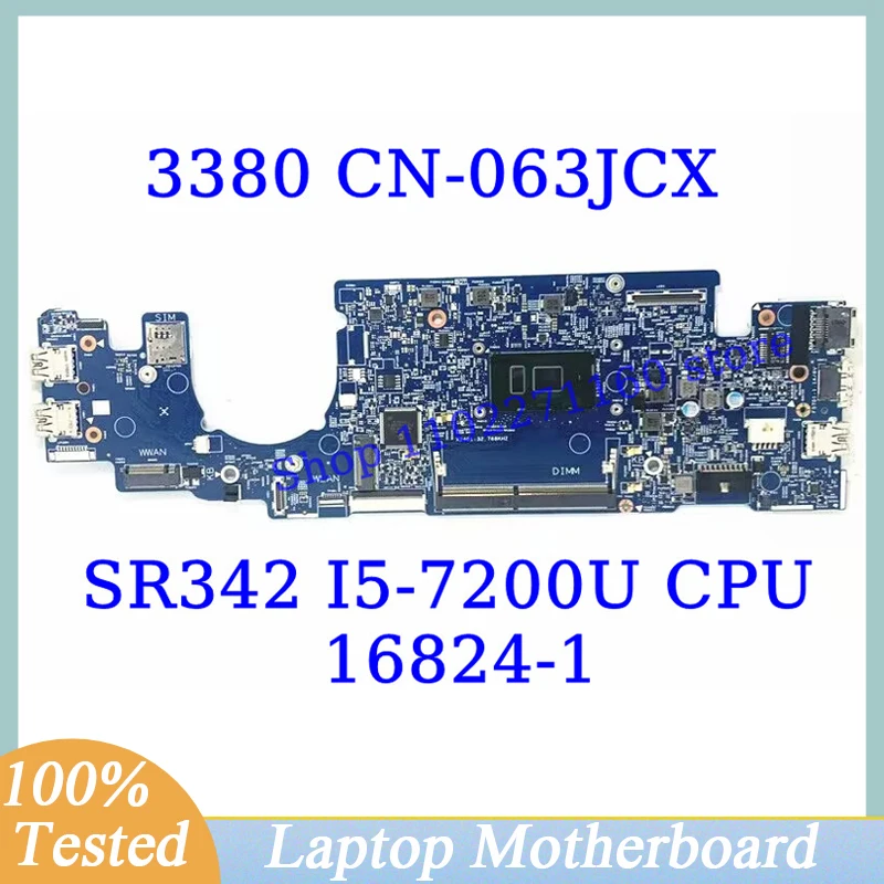 CN-063JCX-063JCX-63JCX-For-Dell-Latitude-3380-With-SR342-I5-7200U-CPU ...