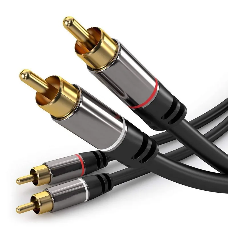 RCA/Phono Cable, 2 × 2 Plugs, Stereo Audio Cable, Practically Break ...