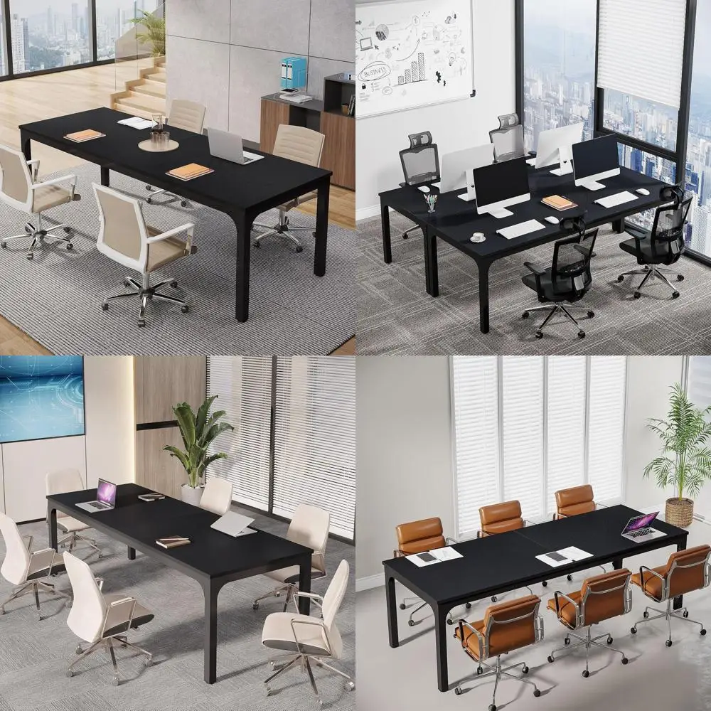 Large 6.5t Office Conference Table, 78.74 Wide x 27.56 Deep, Ideal for ...