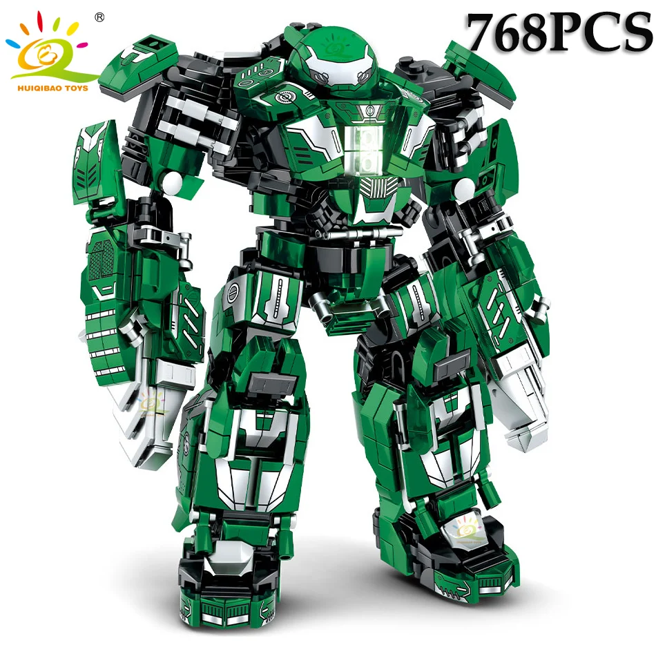 Huiqibao Boys Diy Super Armor Robot Model Building Blocks Military ...