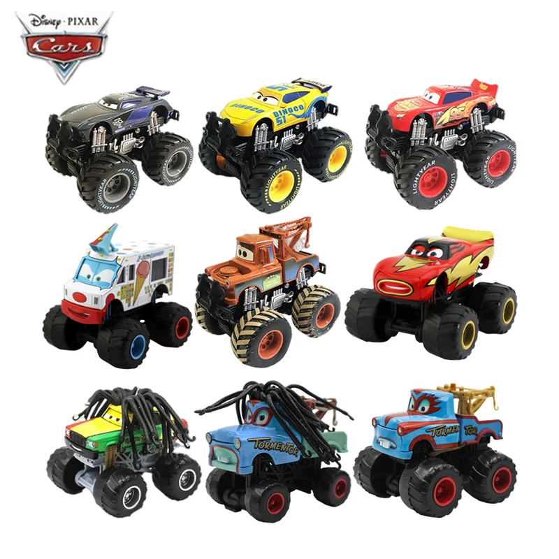 Disney Pixar Cars 2 3 Wrestler Mater High legged Lightning McQueen ...